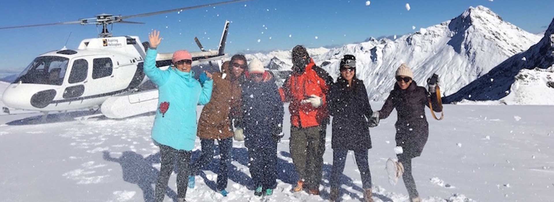 Snow Landing - Aspiring Helicopters Wanaka Helicopters